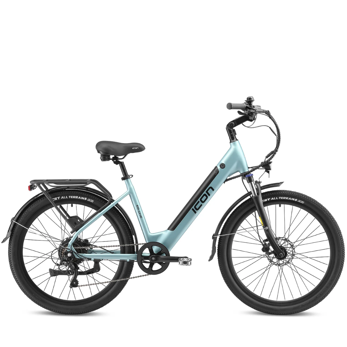 Icon EB-ONE Step Thru Electric Bike - Glacier Mint – bikes.com.au