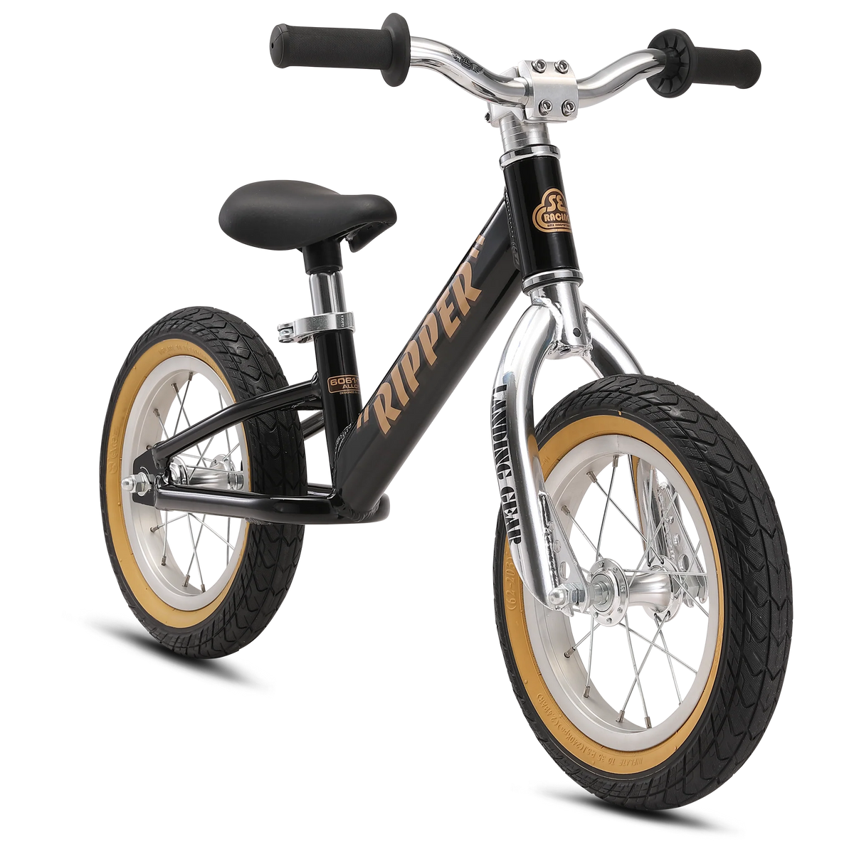 SE Bikes Micro Ripper 12" Balance Bike - Black - bikes.com.au