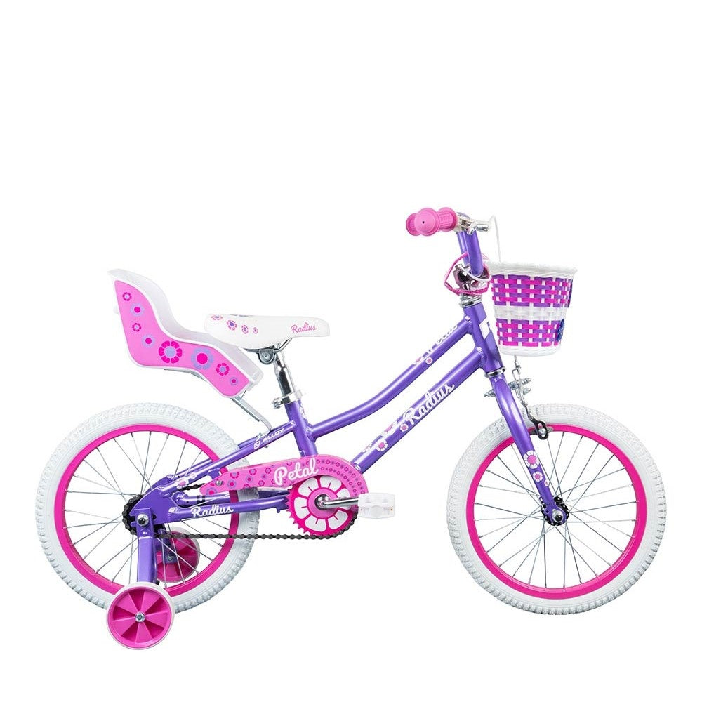 Radius Petal AL 16" Kids' Bike - Lavender/Pink/White – bikes.com.au