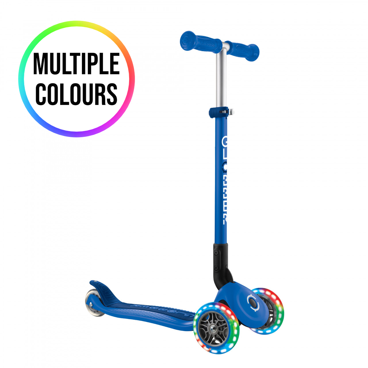 Globber PRIMO Foldable Lights 3 Wheel Scooter – bikes.com.au