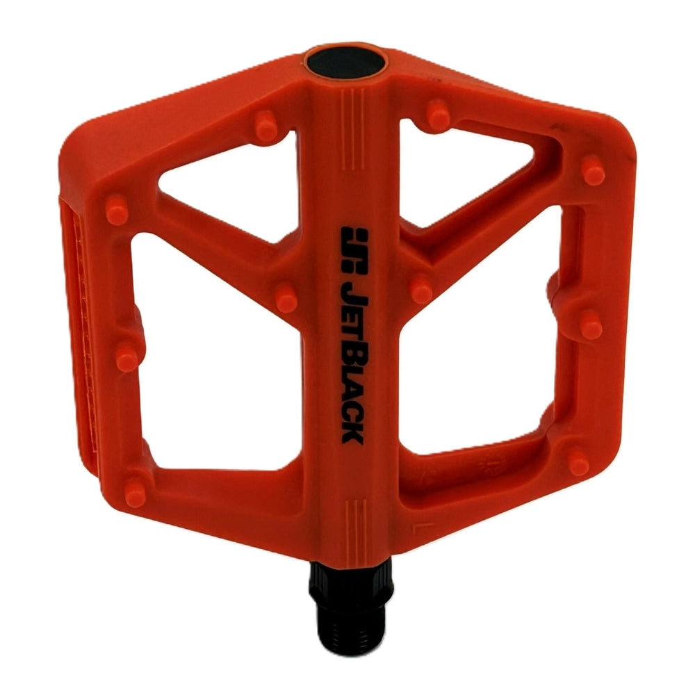 JetBlack ThermoFlat Mountain Bike Pedals - Orange – bikes.com.au