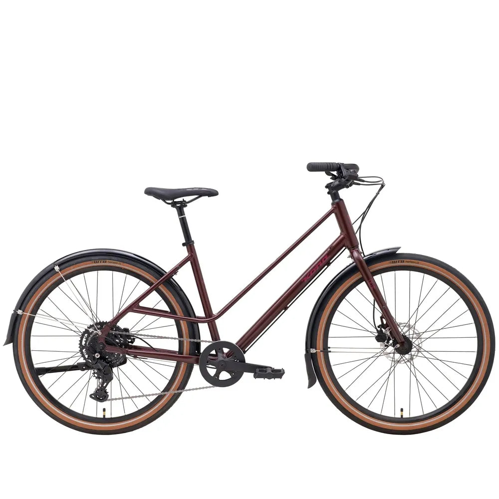 Kona Coco Flat Bar Road Bike - Metallic Crimson – bikes.com.au