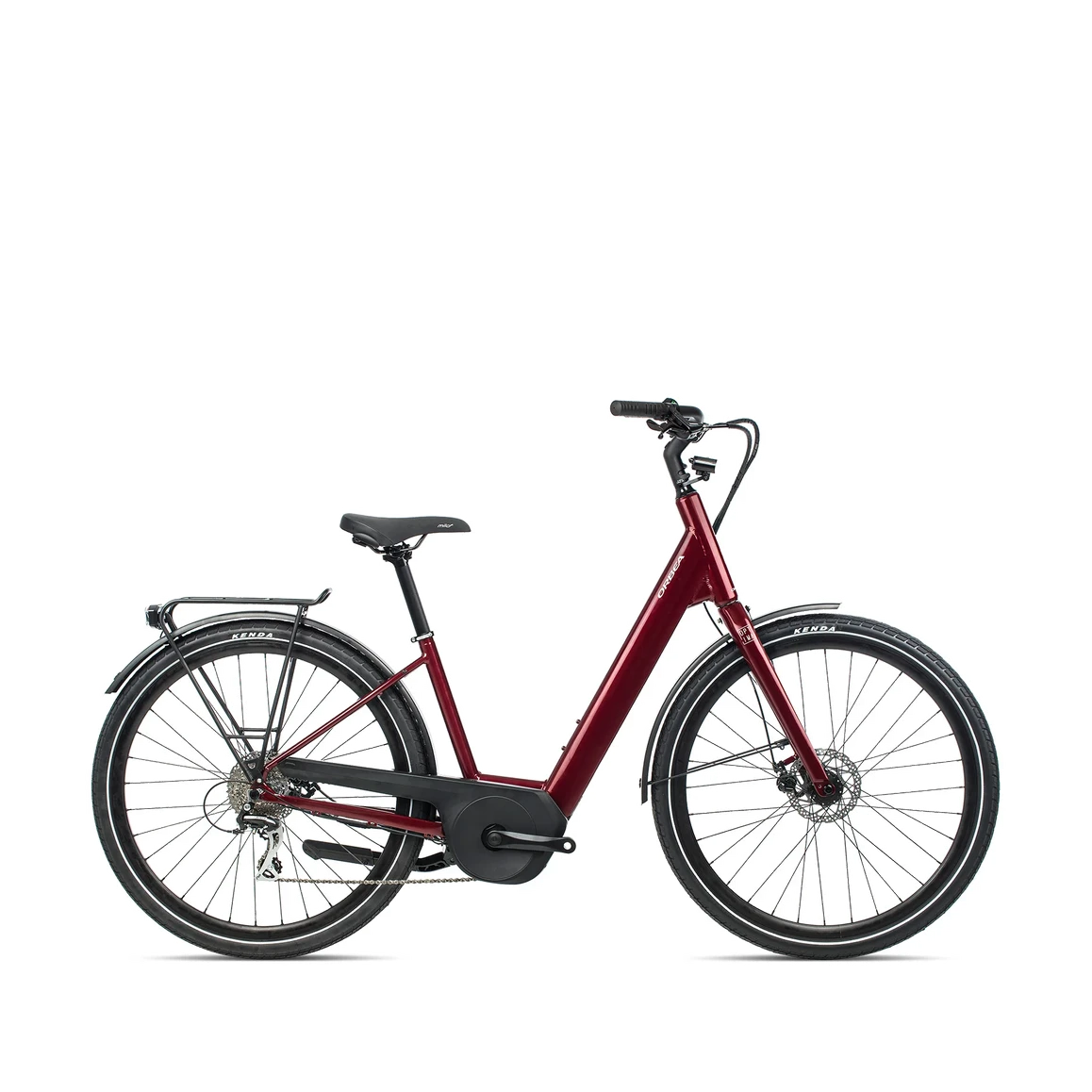 Orbea Optima E40 Electric Bike – Metallic Dark Red – bikes.com.au