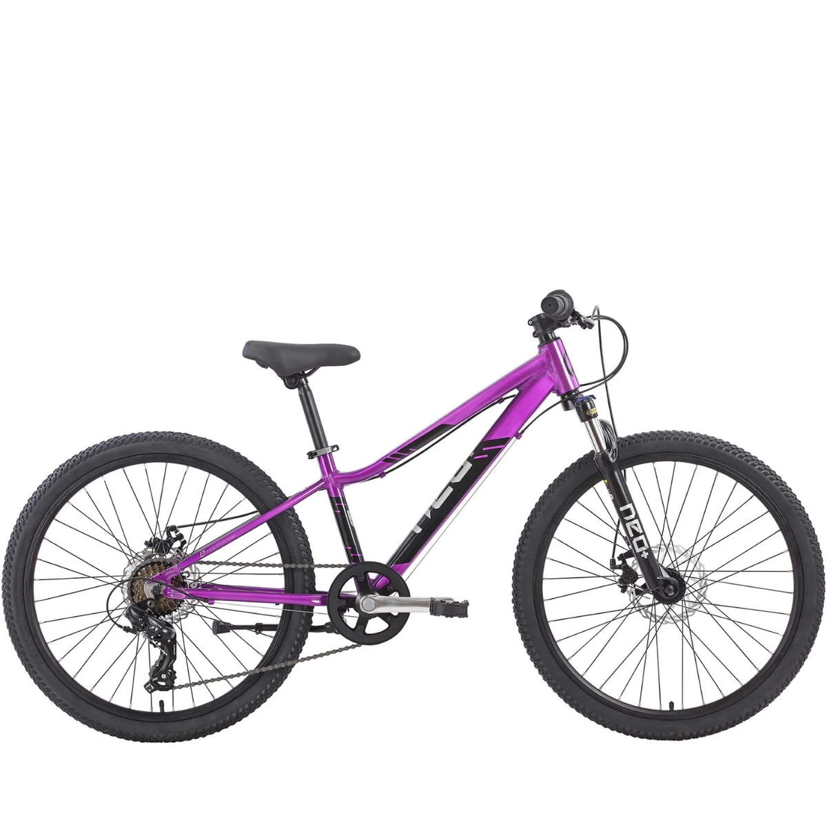 Apollo Neo Disc+ 24" Kids Bike - Chrome Purple – bikes.com.au