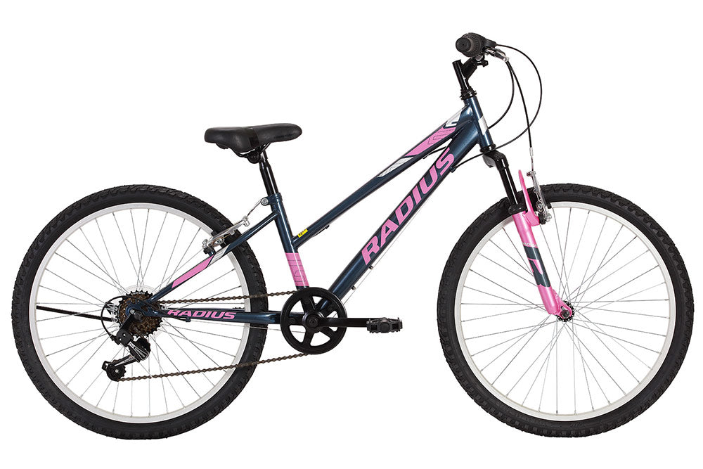 Radius Lynx 24" Kids Bike - Gloss Charcoal/Pink/Chrome – bikes.com.au