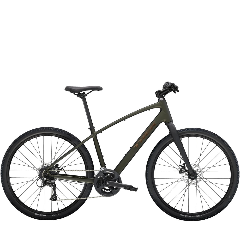 Trek Dual Sport 1 Gen 5 Flat Bar Road Bike - Black Olive – bikes.com.au