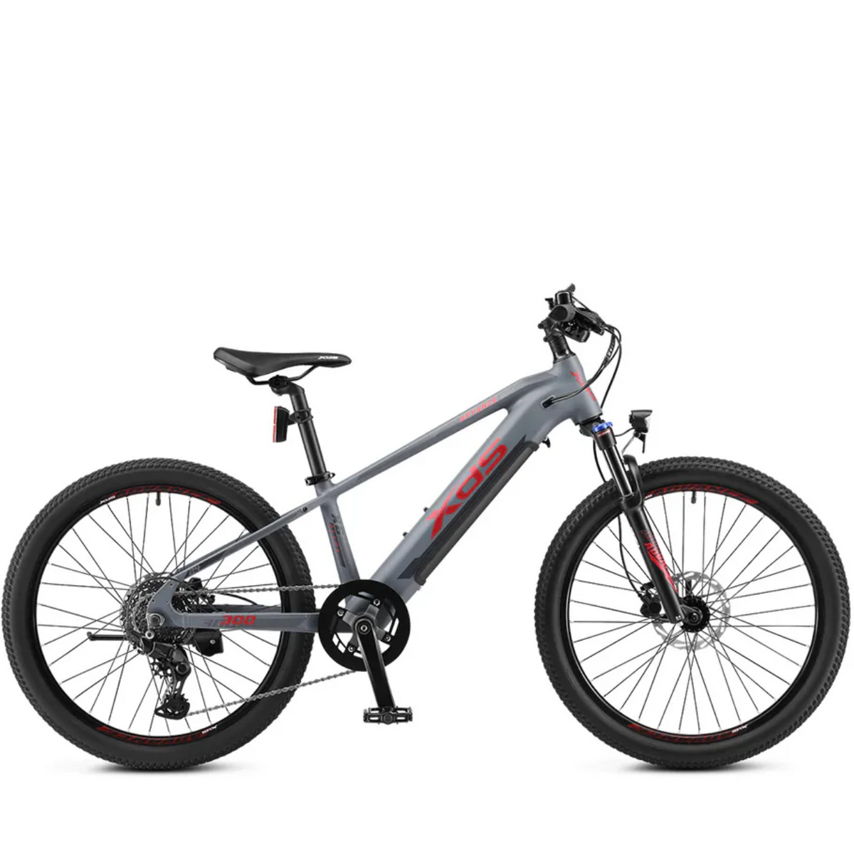 XDS Advance 300 24" Electric Mountain Bike - Grey – bikes.com.au