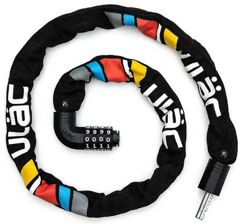 ULAC Kombat Steel Combo Chain Lock - Black/Vibe – bikes.com.au